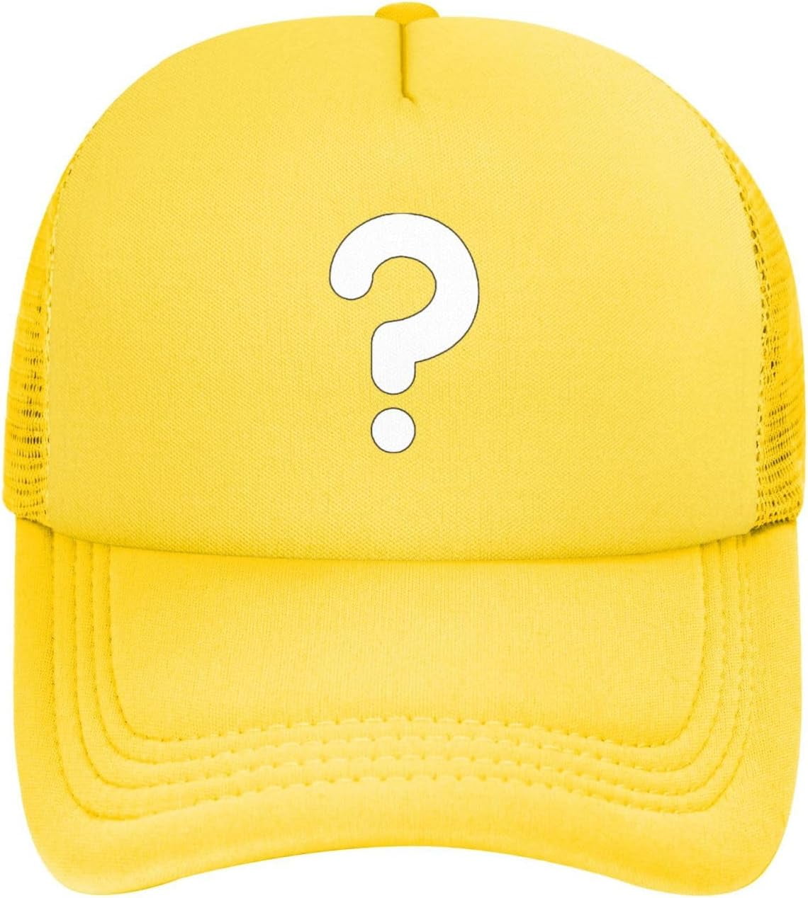 Question Mark Trucker Hat High Crown Mesh Back Trucker Hat - Walmart.com