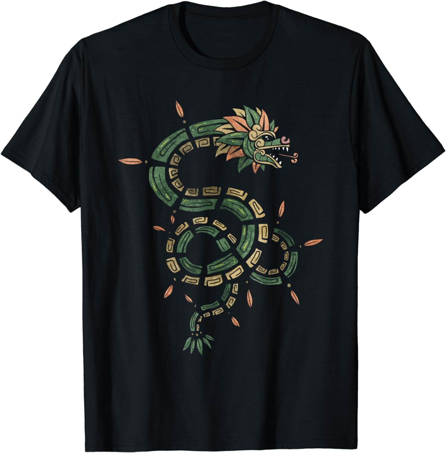 Quetzalcoatl Aztec Feathered Serpent Mayan Inca Toltec Made in USA T ...