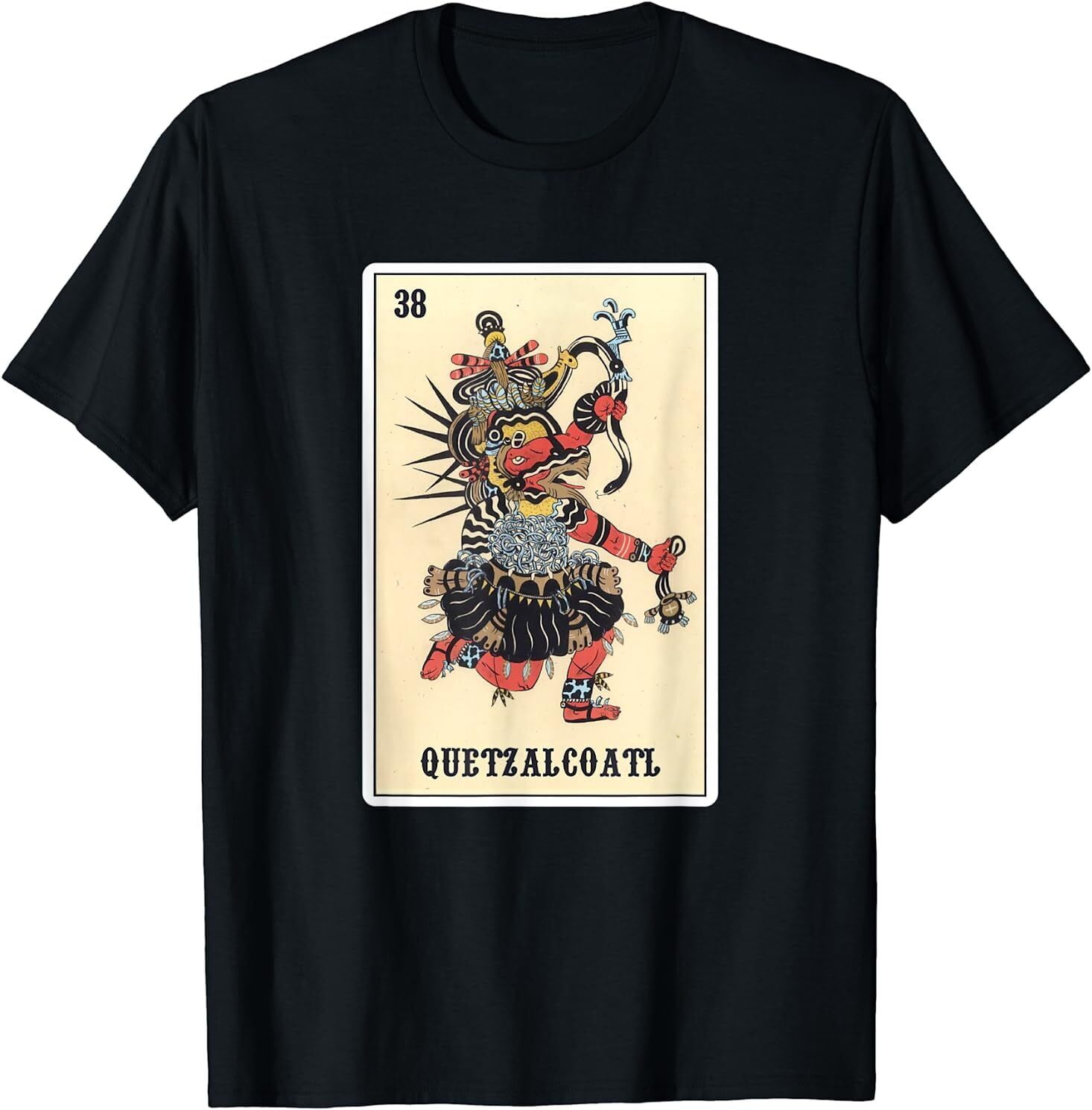 Quetzalcoatl Azteca God of Civilisation - Mexico Aztec Gods T-Shirt ...