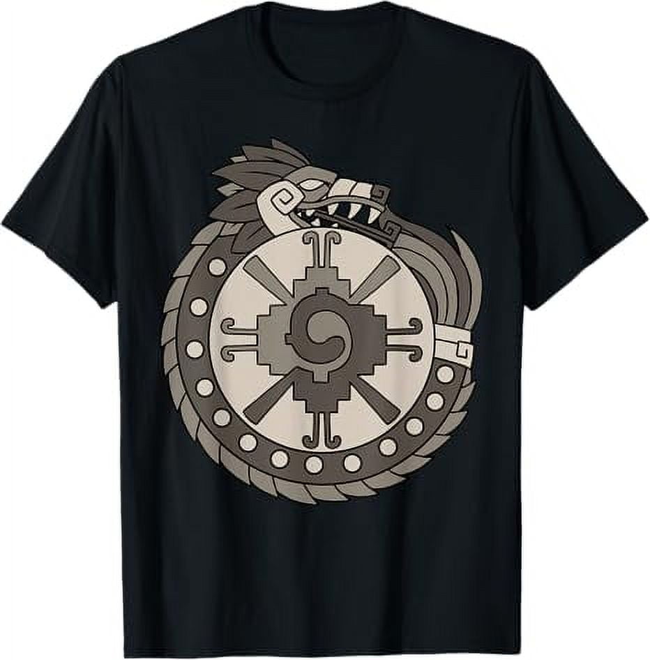 Quetzalcoatl Ouroboros Aztec Ancient Mayan Inca Toltec T-Shirt ...