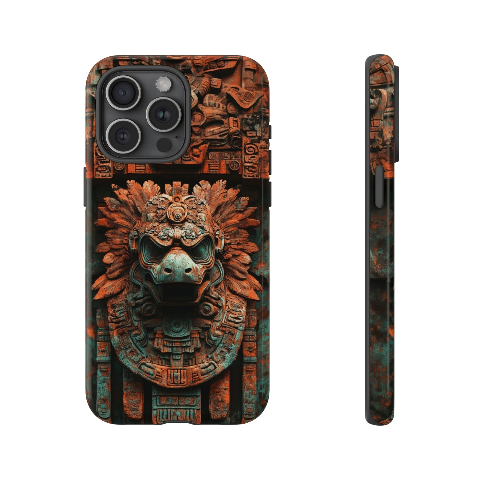 Quetzalcoatl Serpent Aztec Art Case for iPhone 17 through 11 Pro Max ...