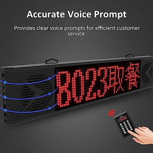 Queue Calling System with Speaker, Screen Display, and Easy Operation, Take A Number System for ...