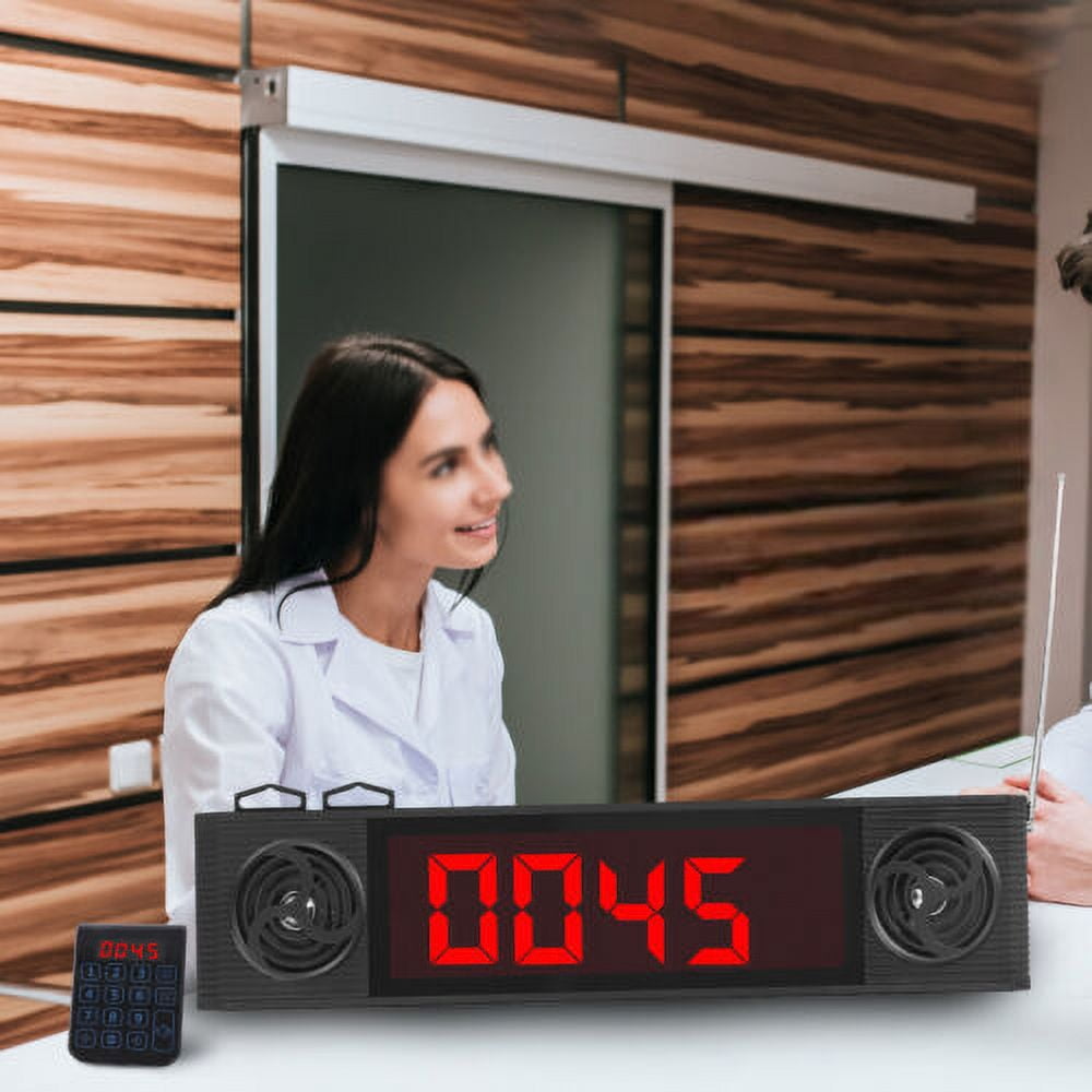 Queue Wireless Calling System Take A Number 3 Digits Display Restaurant ...
