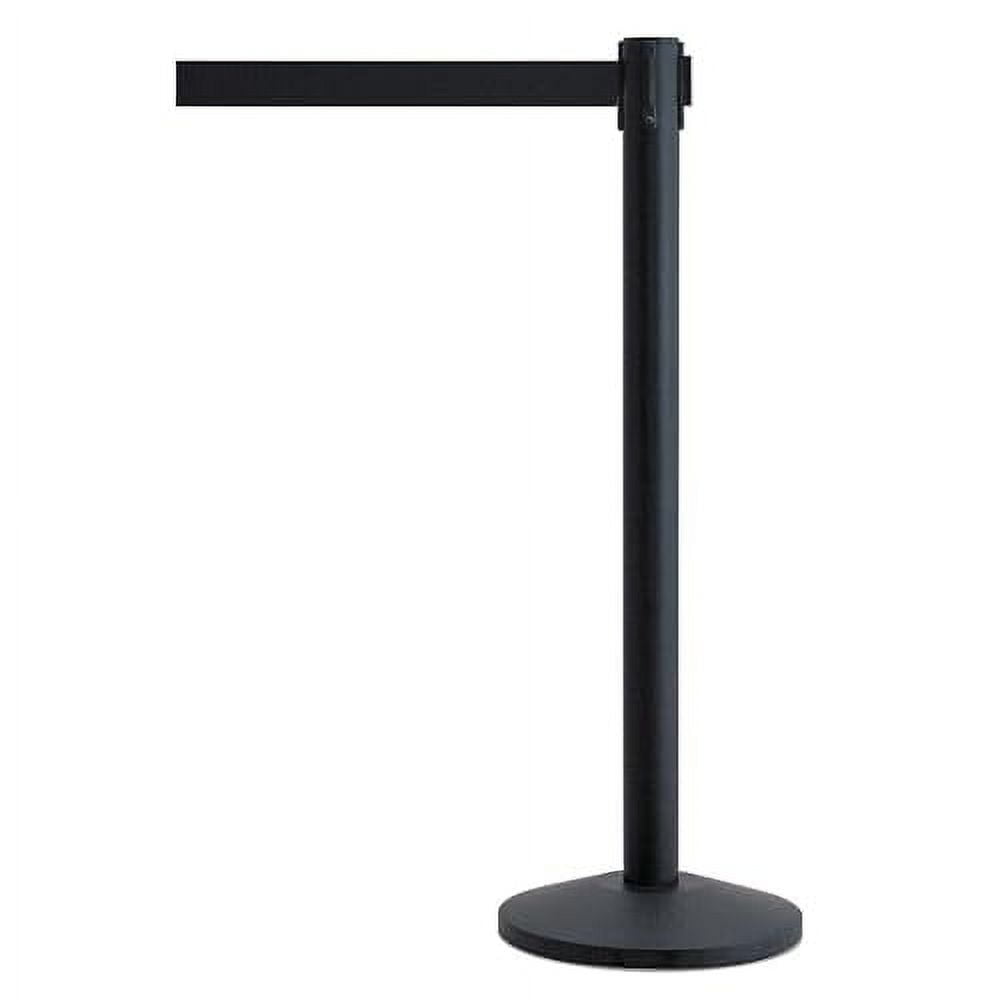 QueueWay - QWAYPOST-33-B9 - Barrier Post with Belt, Metal, 7-1/2 ft. L ...