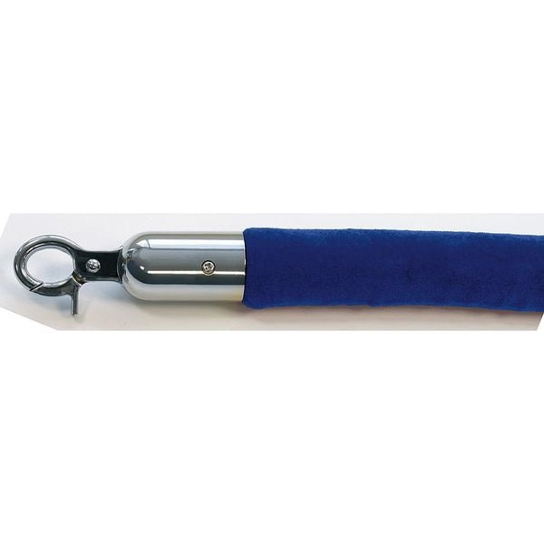 Queueway Barrier Rope,1-1/2 In x 6 ft,Blue QWAYROPE-23-6-1P - Walmart.com