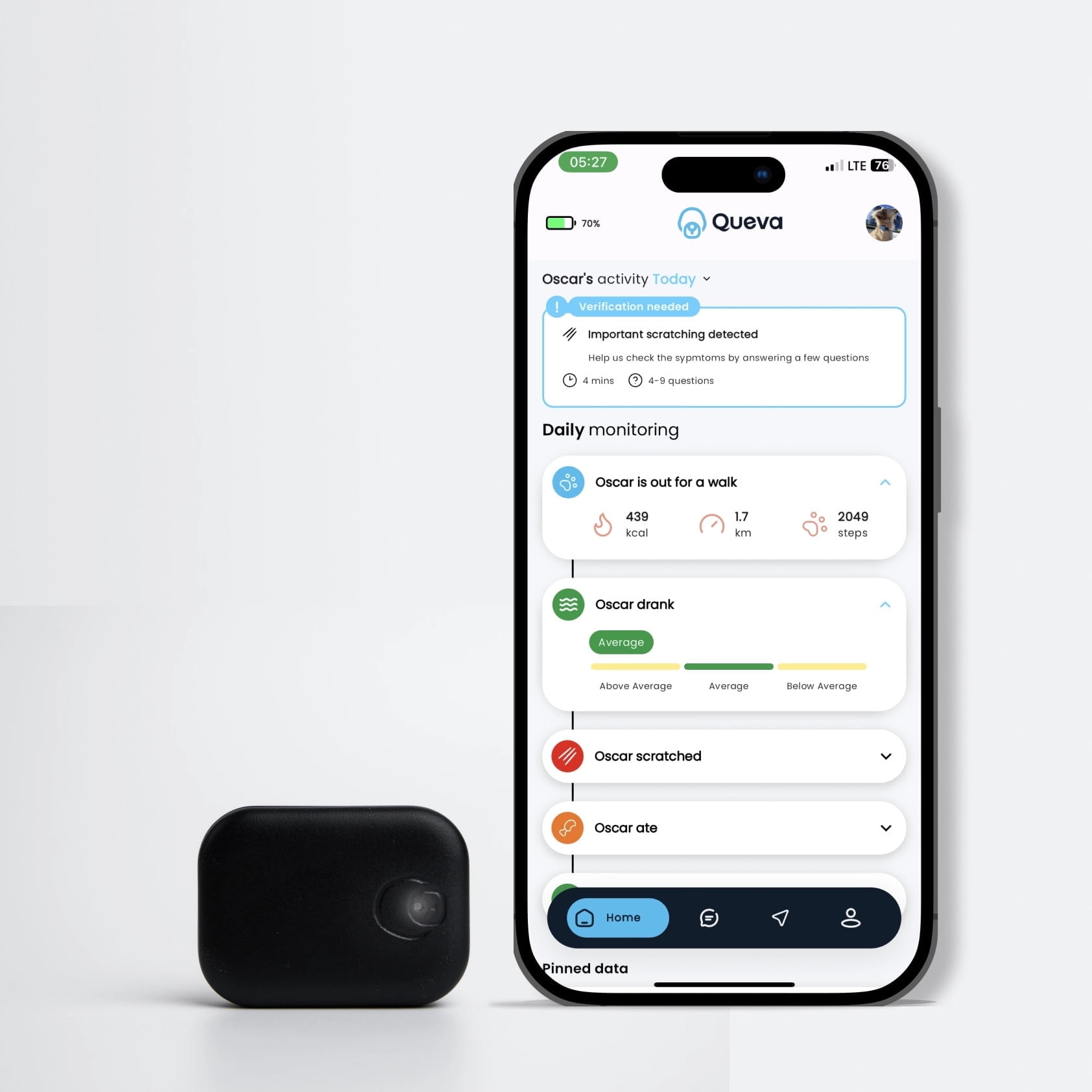 Queva™ Health + Behavior Monitoring (Dark) - Walmart.com