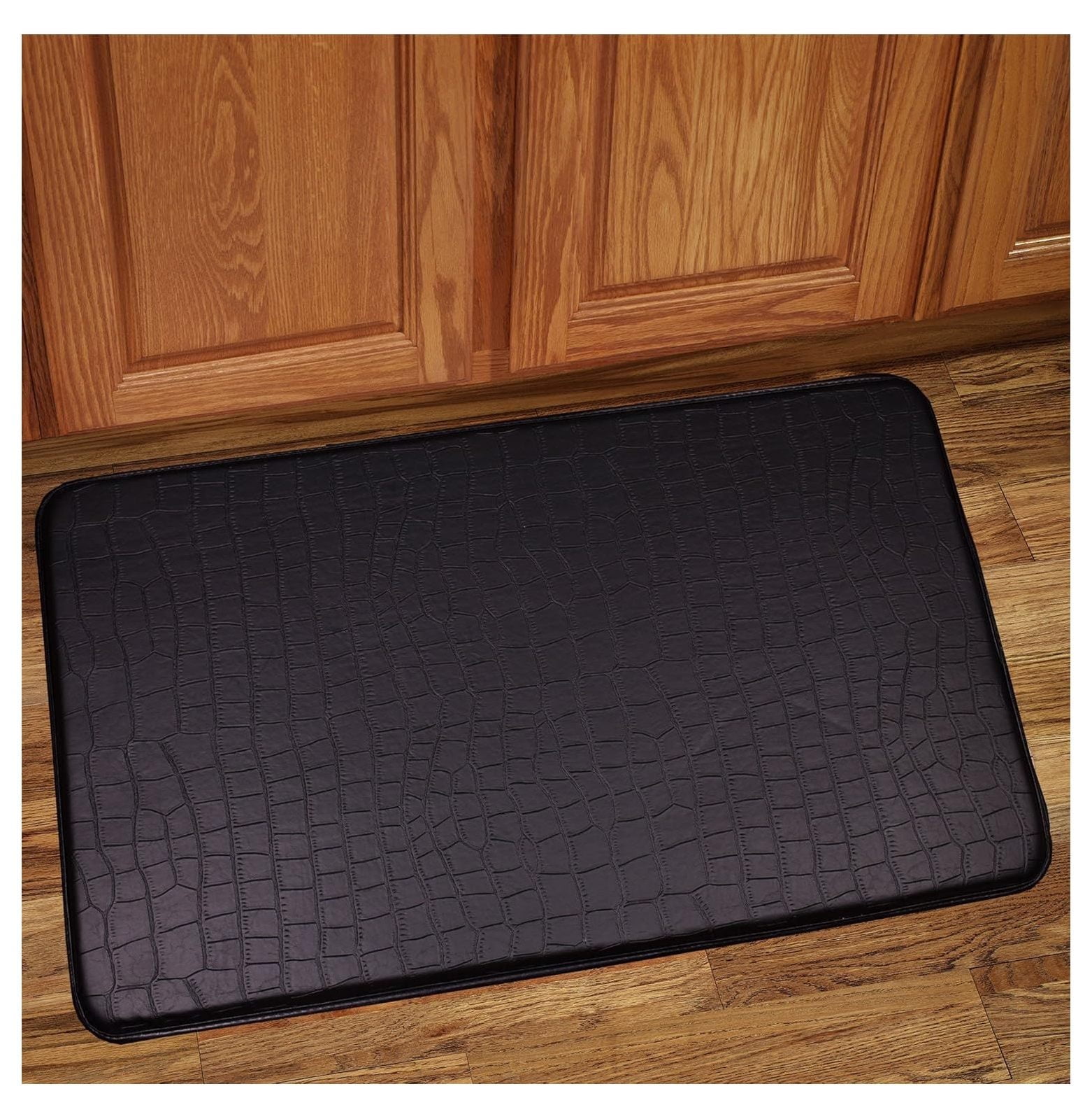 Quexis Memory Foam Anti Fatigue Kitchen Floor Mat Rug, Crocodile Black ...