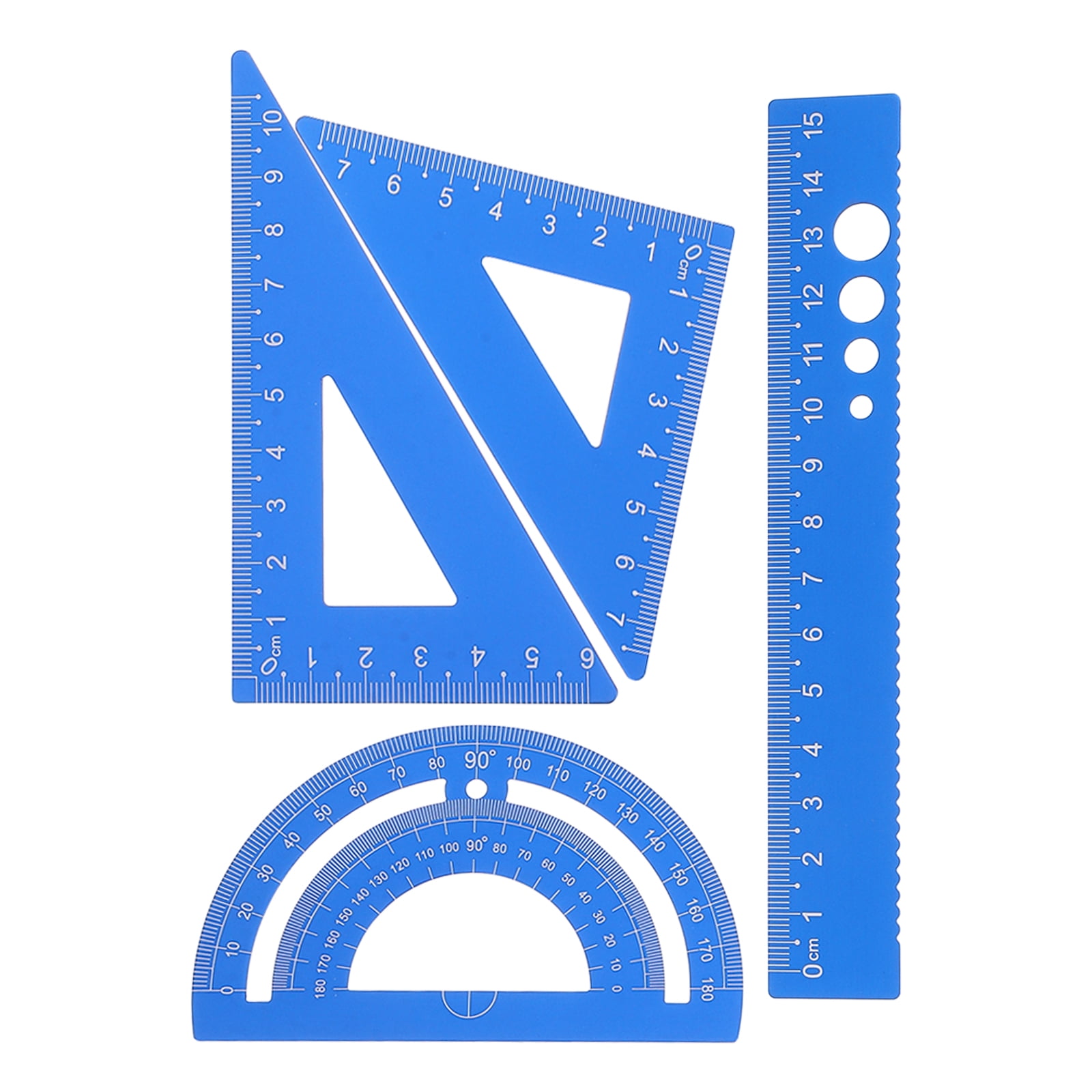 BESTONZON Drafting Kit Triangle Ruler 1Set 9.1x2.2x0.04in - Walmart.com