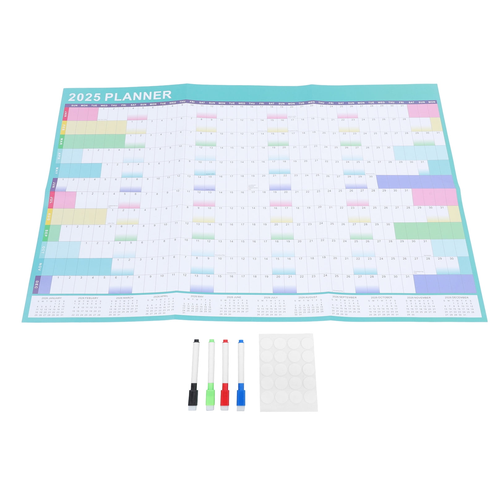 BESTONZON Multipurpose Wall Calendar 2025 Practical Schedule Planner ...