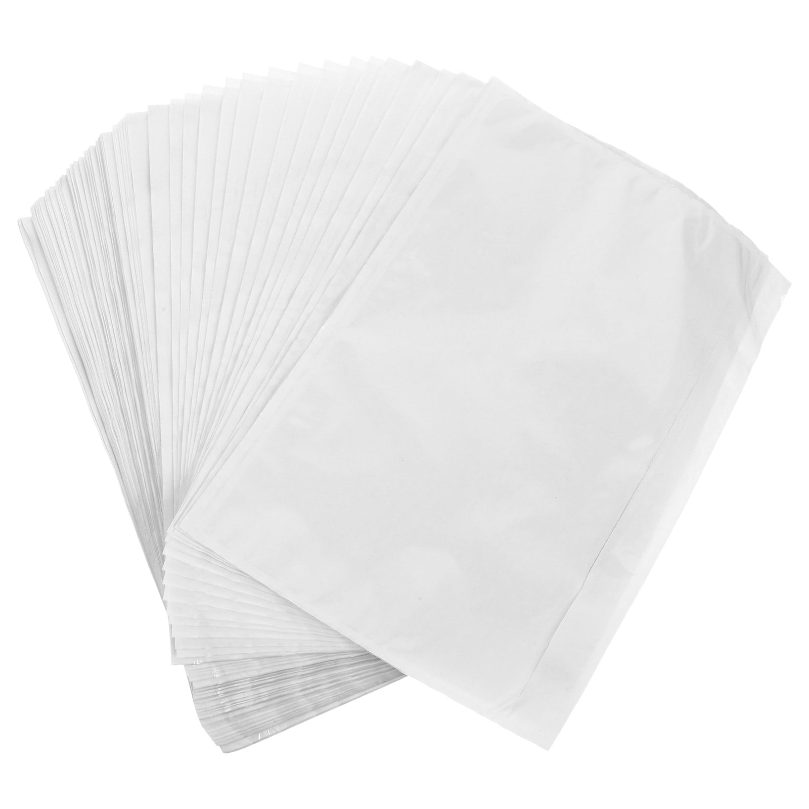 100PCS Self-Adhesive Clear Plastic Envelopes for Packing Slips Invoices ...