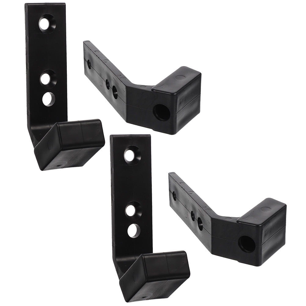 BESTONZON Gym Equipment Storage Barbell Hanger Black 4Pcs 5.9x2.2x1.6in ...