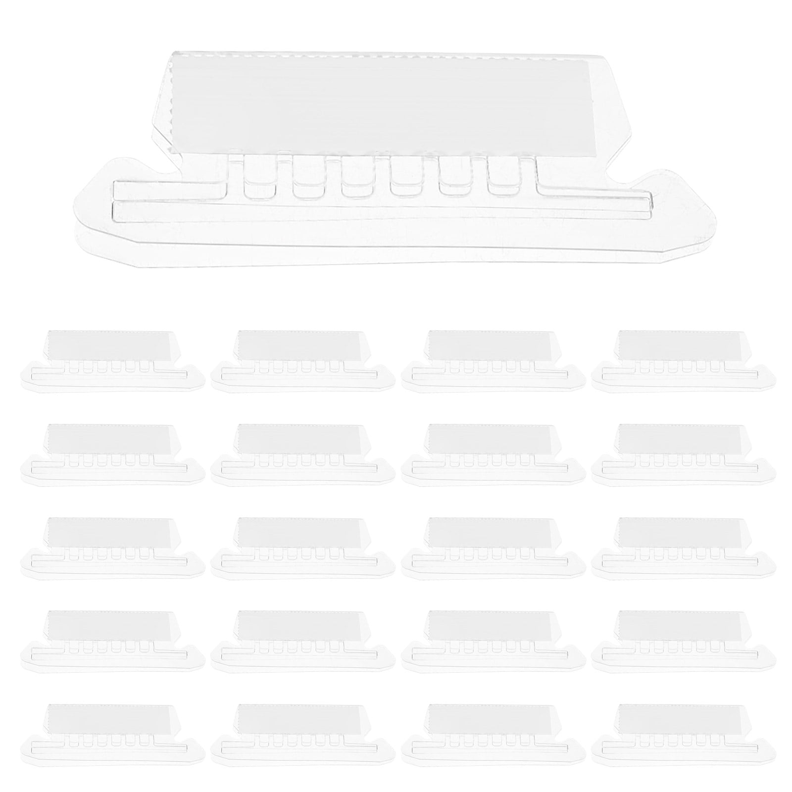 BESTONZON Hanging File Folder Labels Transparent Plastic 50Pcs 3.1X1 ...