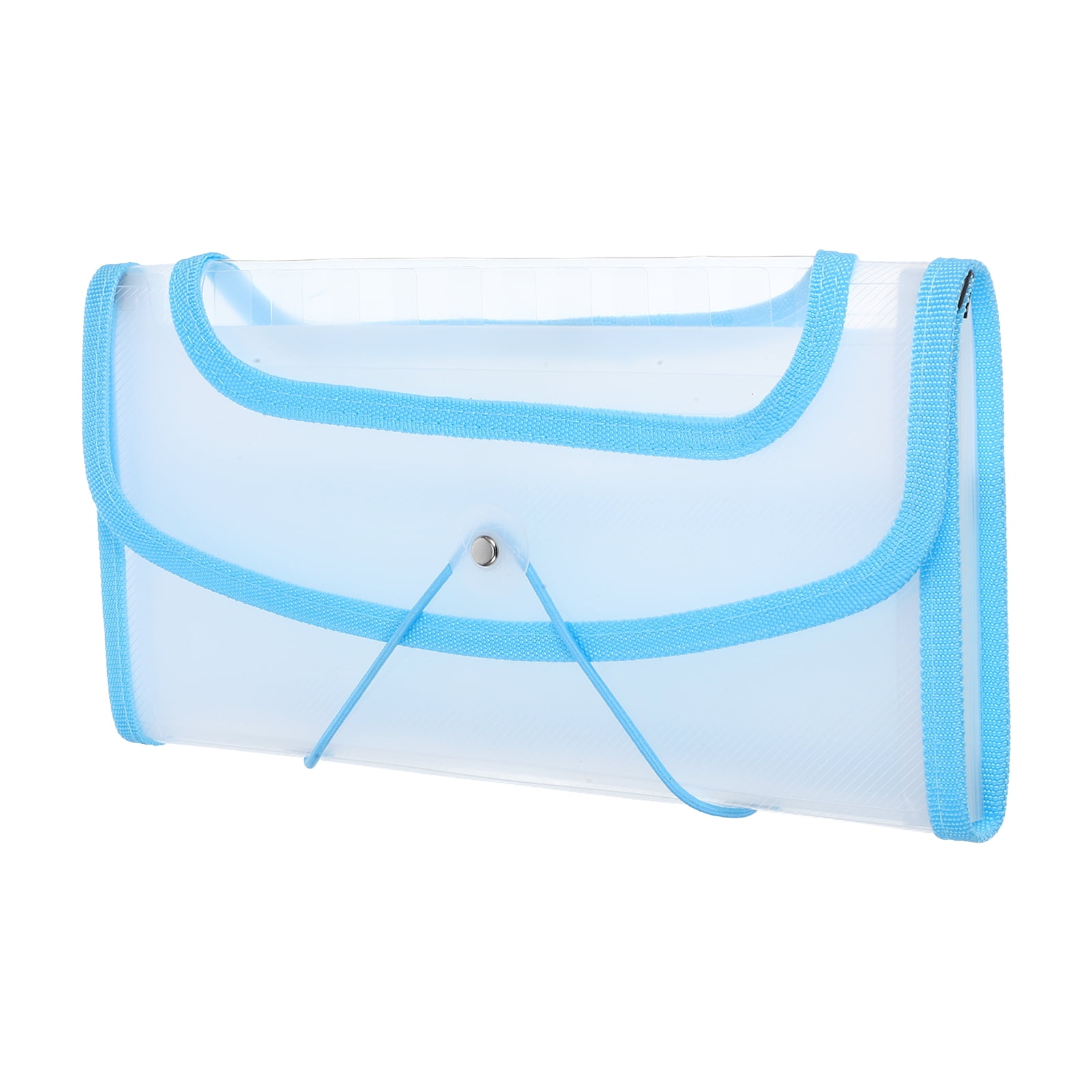 BESTONZON Expandable Blue File Folder Organizer with 13 Compartments ...