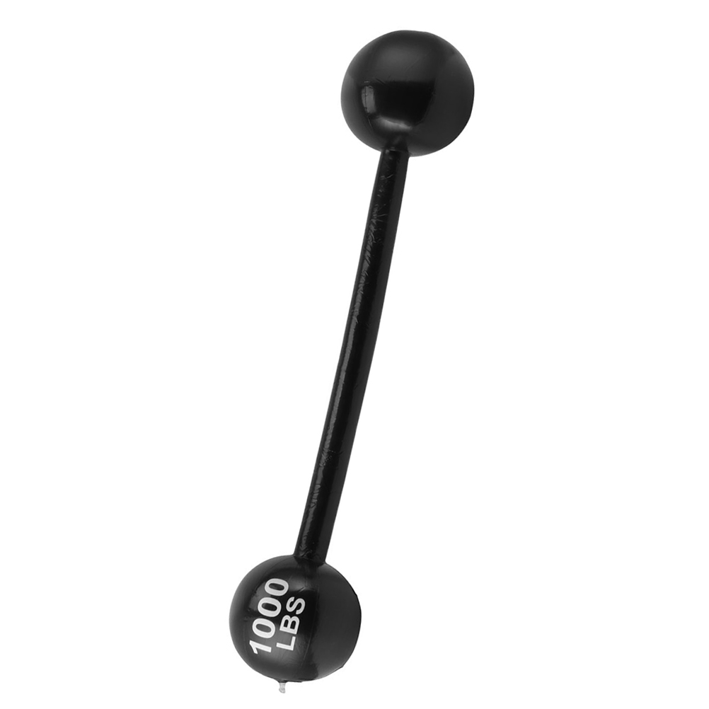 BESTONZON Inflatable Dumbbells Toy Barbell Black PVC 1Pack 47.2X7.9X7 ...