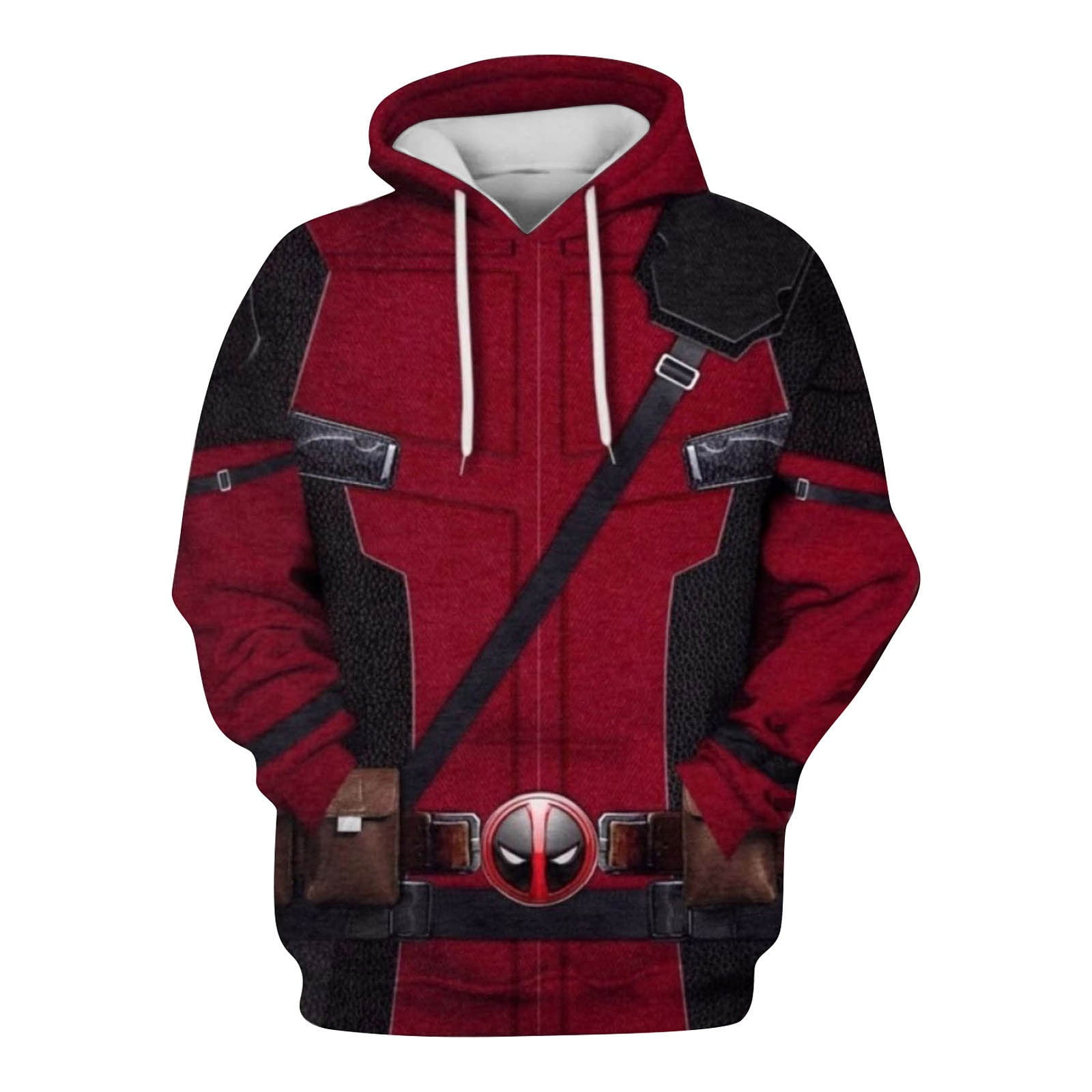 Quibby Deadpol and Wolverne Costume 3D Superhero Jumpsuit Halloween ...