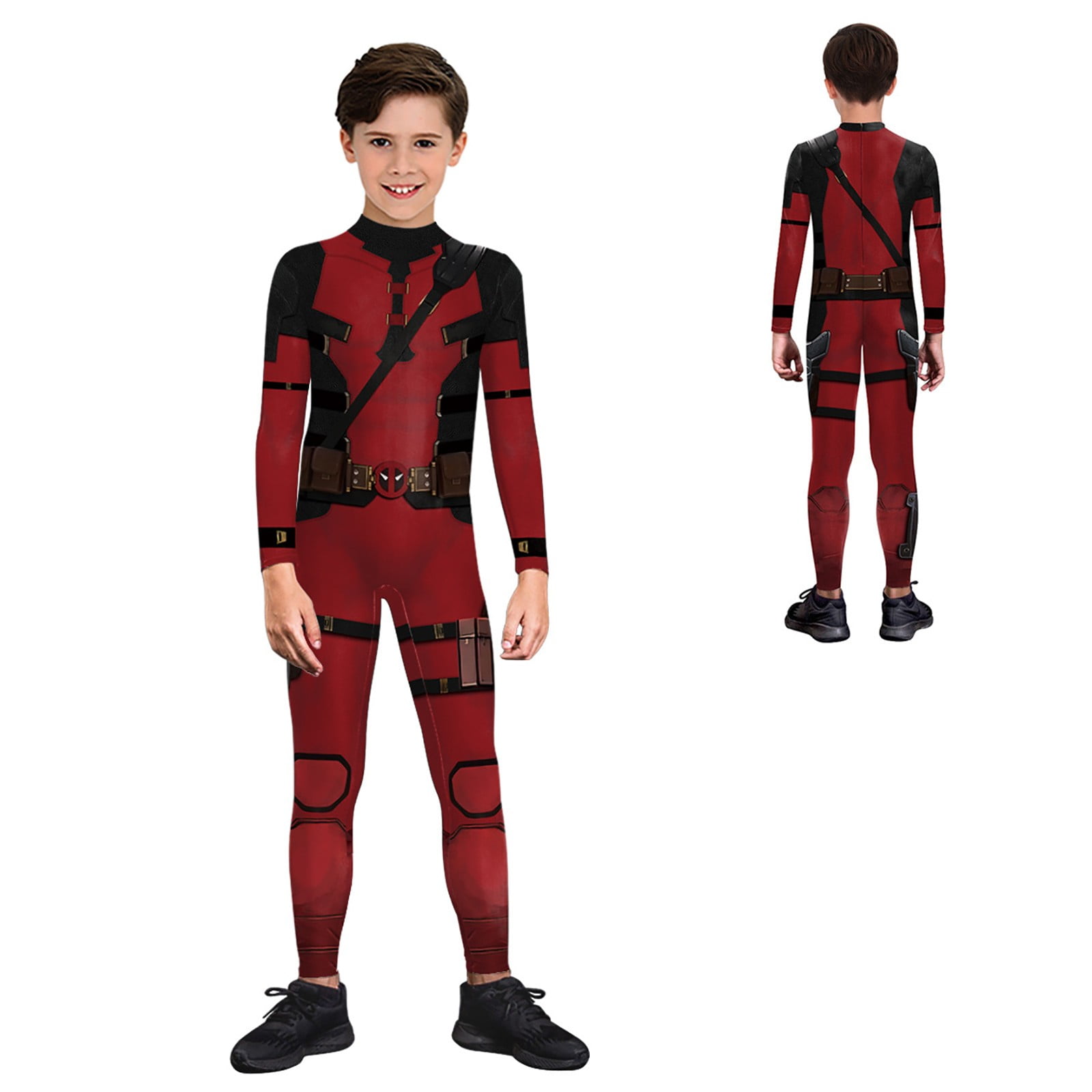 Quibby Deadpol and Wolverne Costume 3D Superhero Jumpsuit Halloween ...