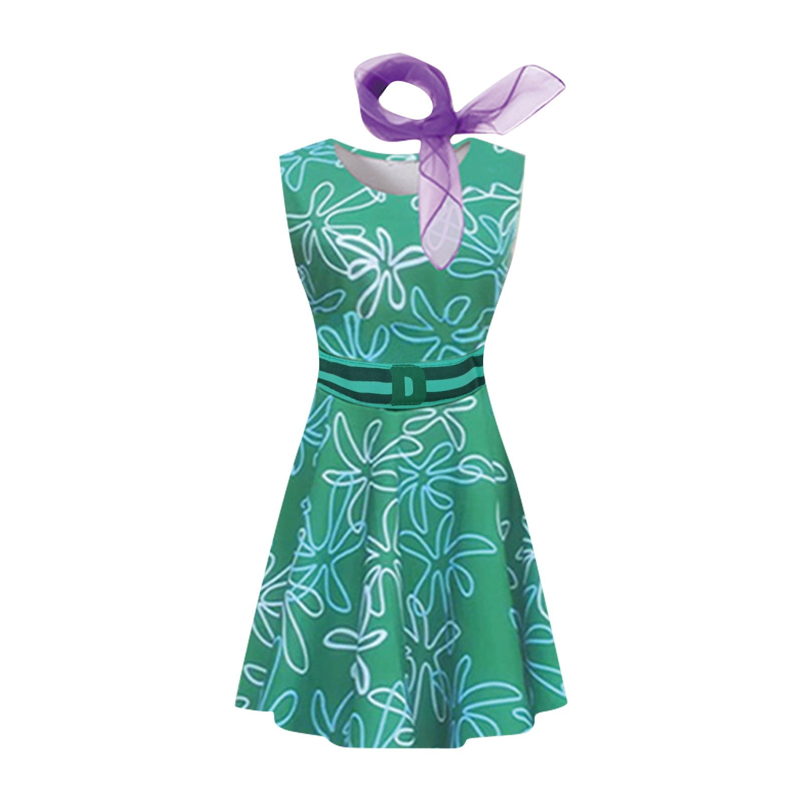 Quibby Inside Out 2 Costume Colorful Mood Character Outfit - Inside Out ...