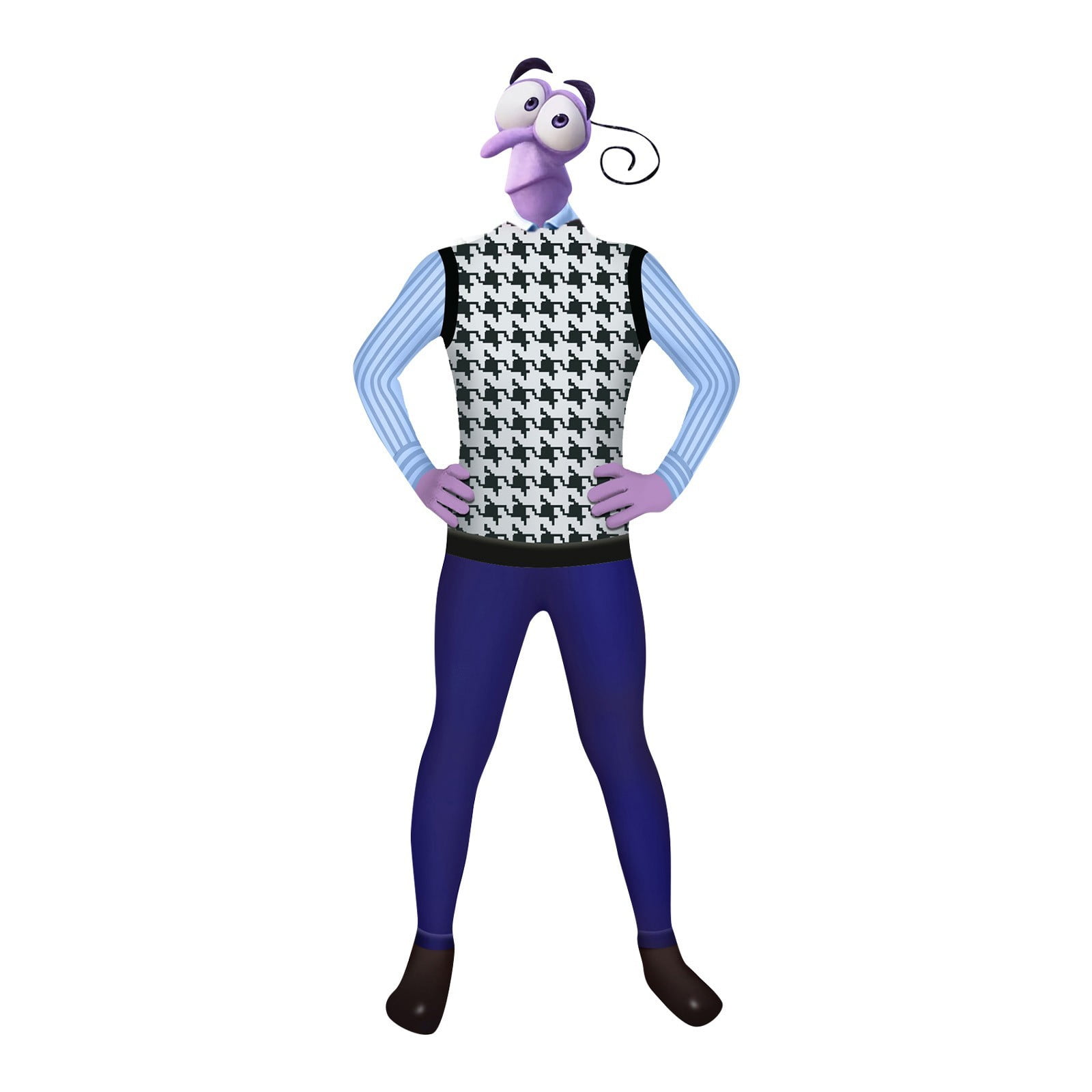 Quibby Inside Out 2 Costume Colorful Mood Character Outfit - Inside Out ...