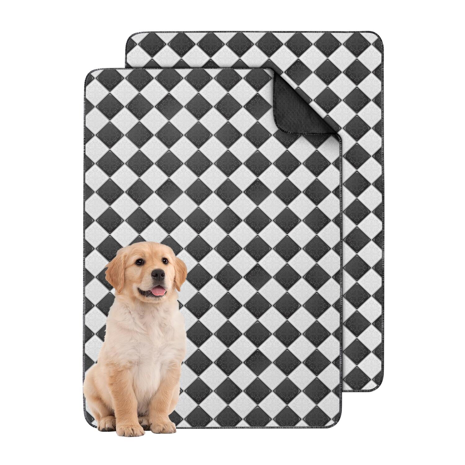 Quick-Absorb Dog Pee Pads, Washable Reusable Potty Pads for Fast Liquid ...