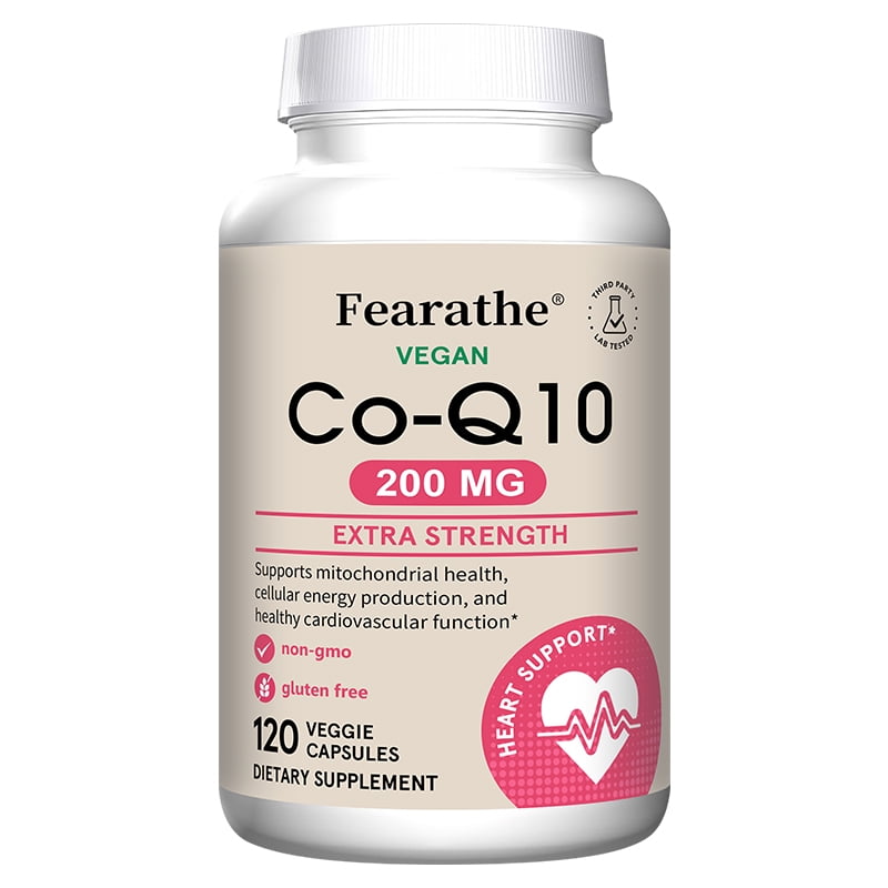 Quick Absorption CoQ10 200mg - for Heart Energy and Aging Support ...