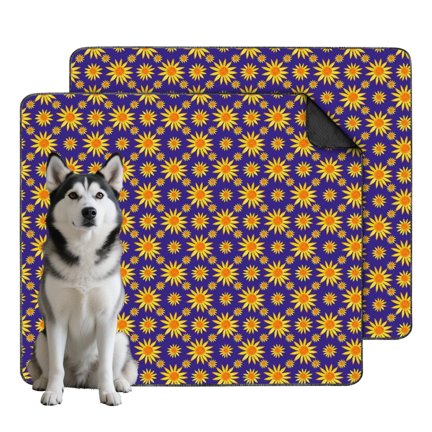 Quick Absorption Technology Puppy Mats, 2-Count Floral Print Pads with ...