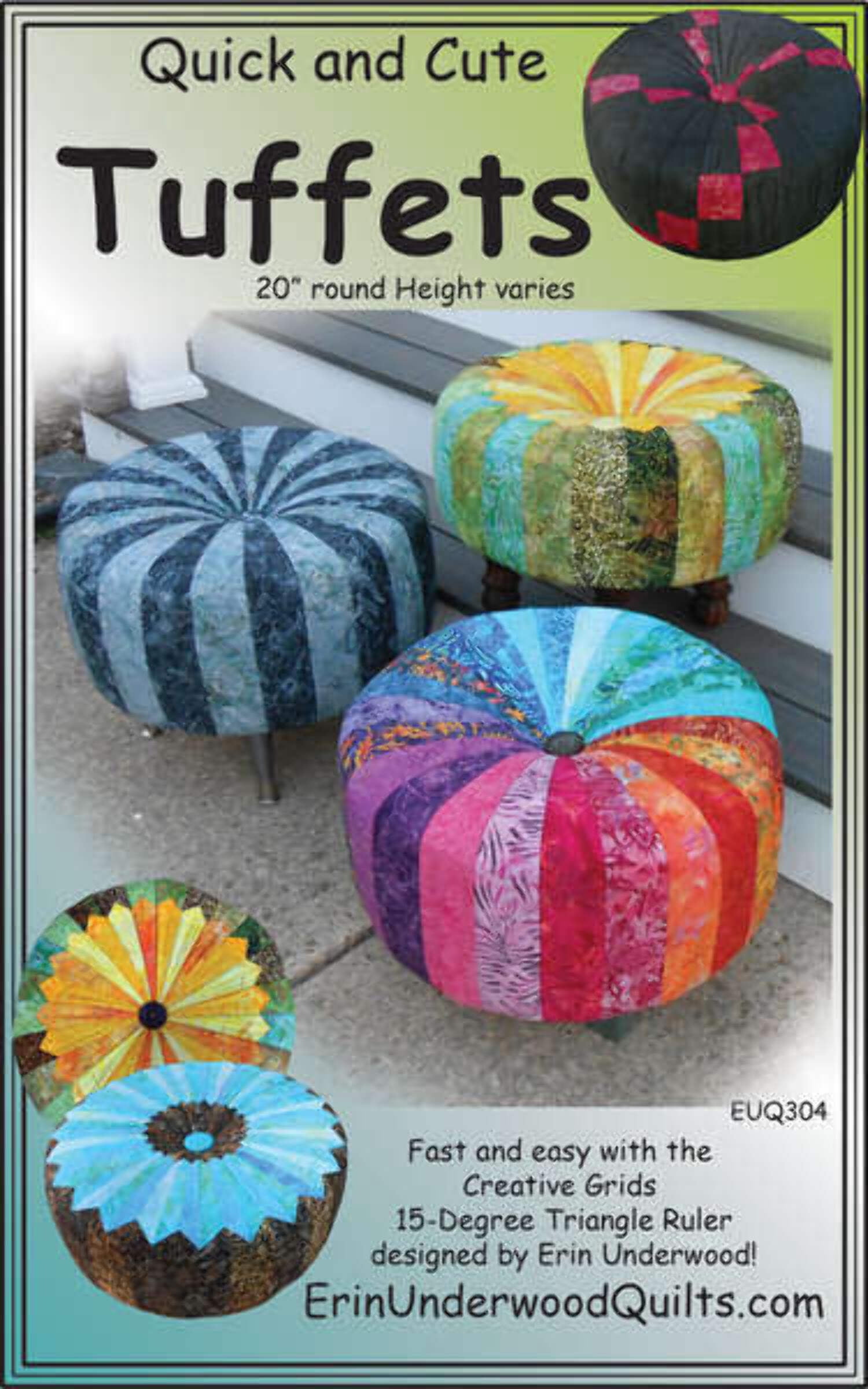 Quick And Cute Tuffets Ottoman Poof Sewing Pattern by Erin Underwood ...