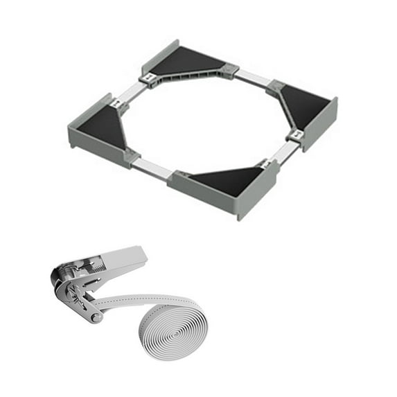 Quick Assembly Adjustable Washer Dryer Stand, Anti-Vibration ...