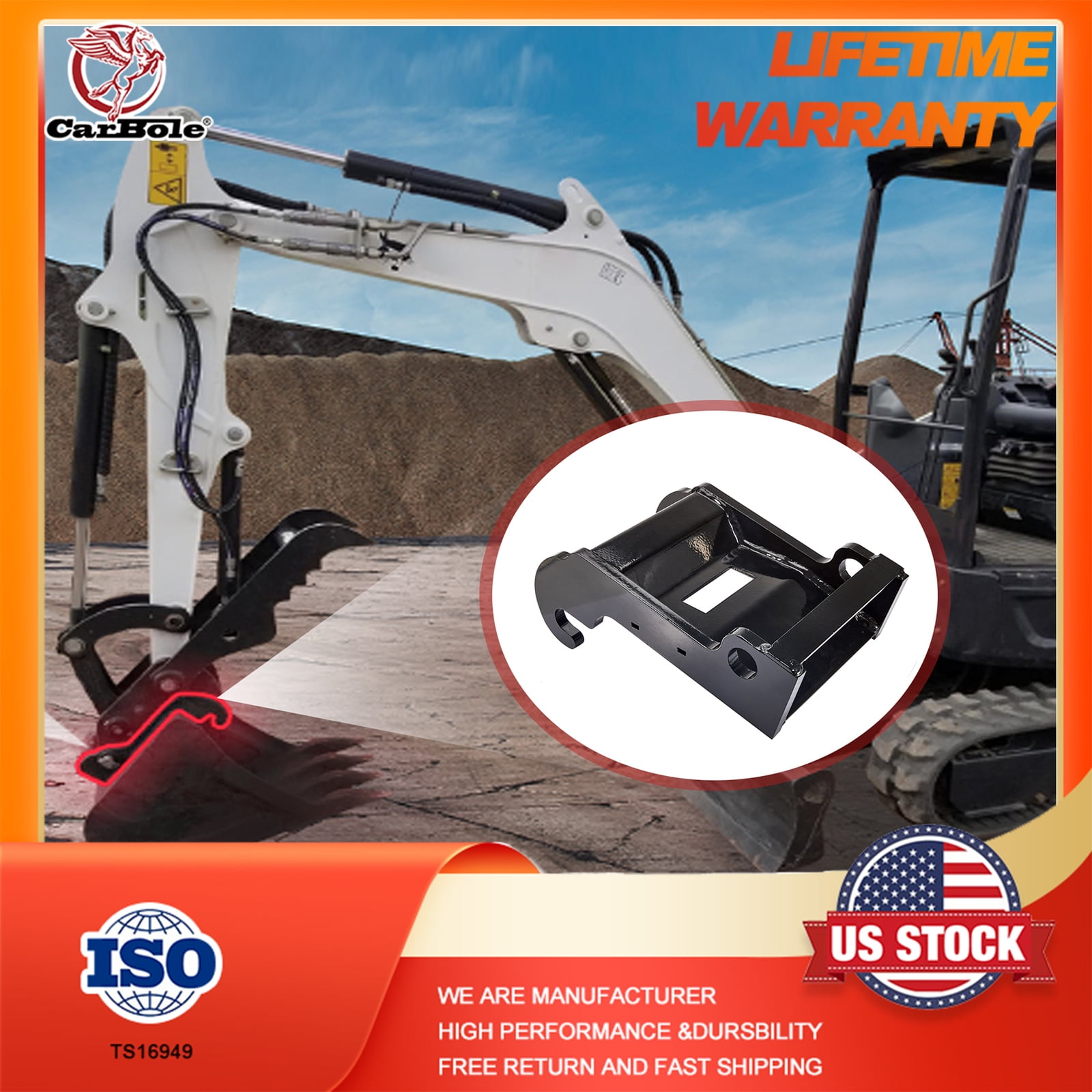 Quick Attach Excavator Coupler Bracket For Bobcat X-change E26 E32 E35 ...