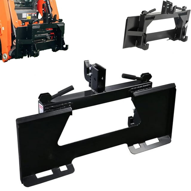 Quick Attach Mounting Plate,Skid Steer Attachment Plate Conversion to 3 ...