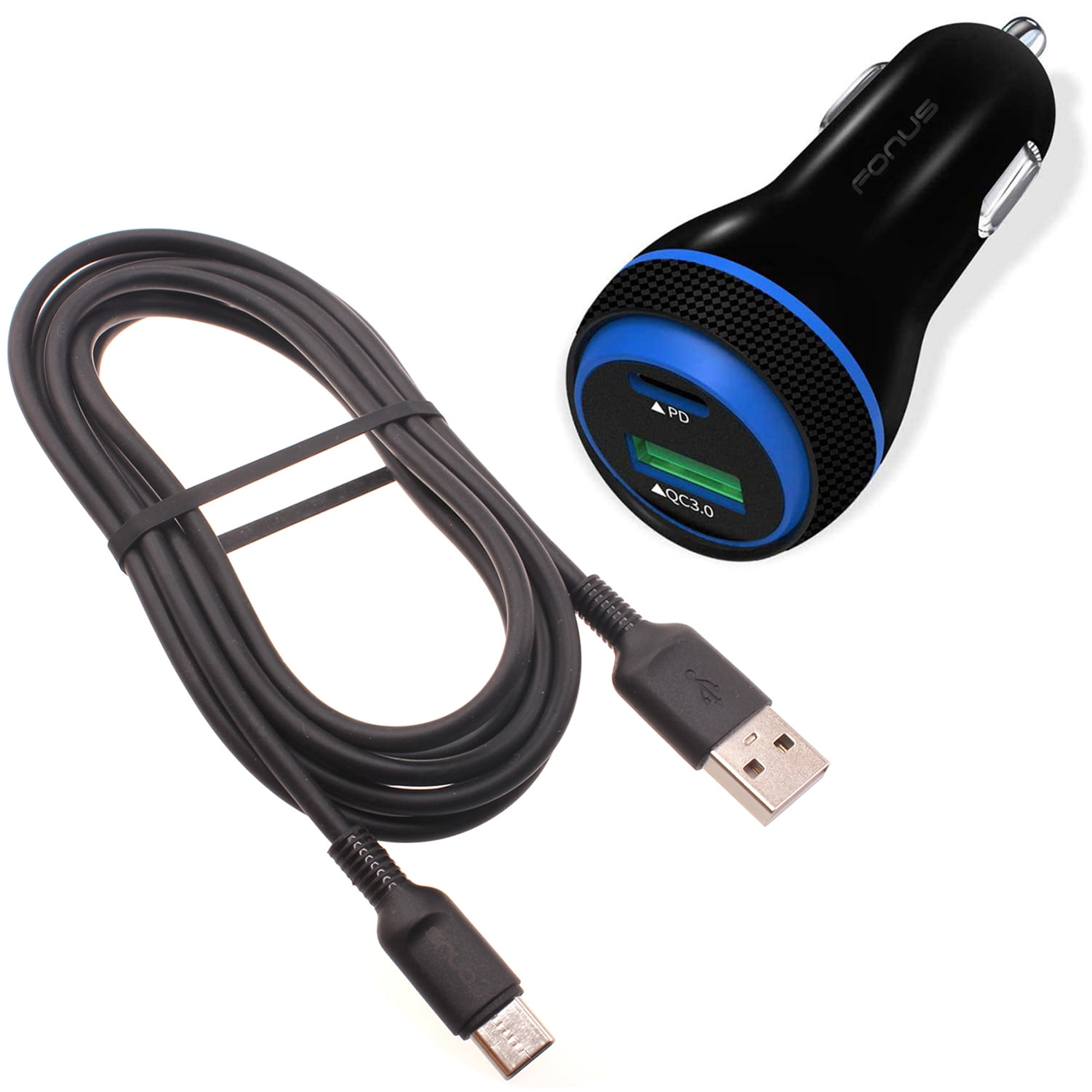 Quick Car Charger for Verve Snap, Iris Flip Phones - 43W 2-Port USB ...