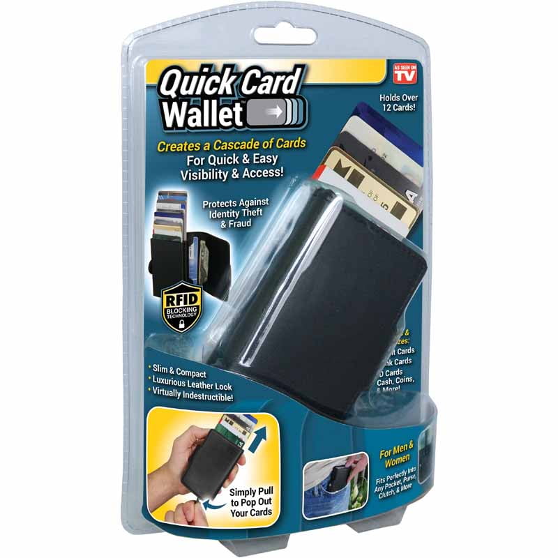 Quick Card Wallet - Protects Against Identity Theft & Fraud RFID ...