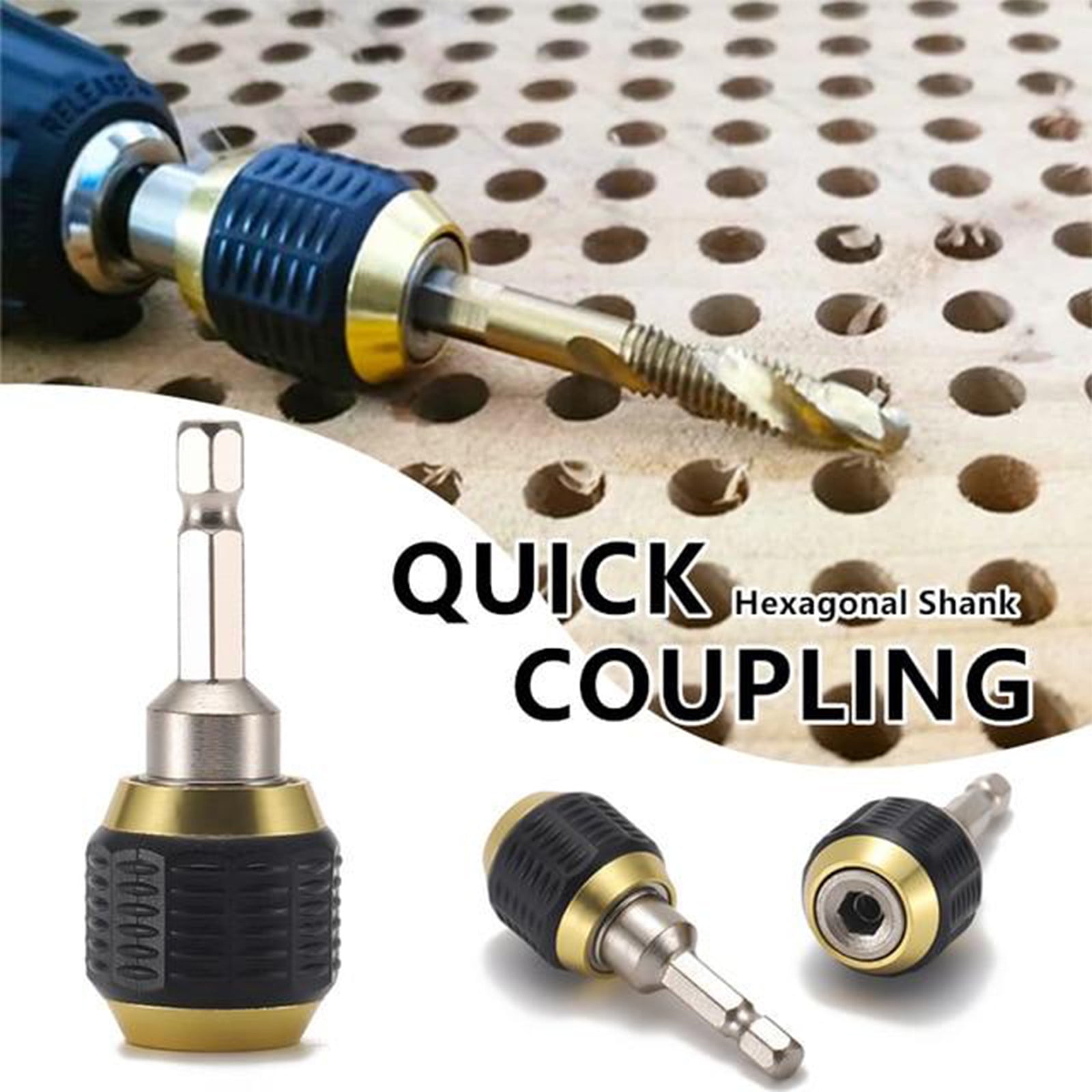 Quick Change Drill Chuck Holder 1/4 Inch Coupling Shank, By Meiiso ...