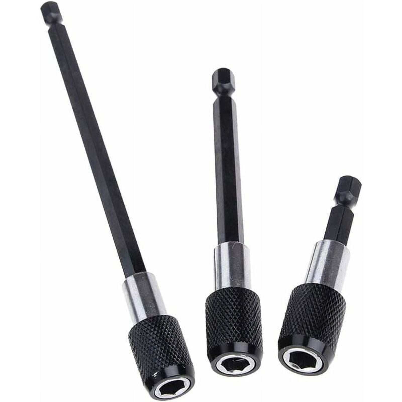 Quick Change Drill Extension Bit Set, Power Drills Compatibility, 3Pcs ...