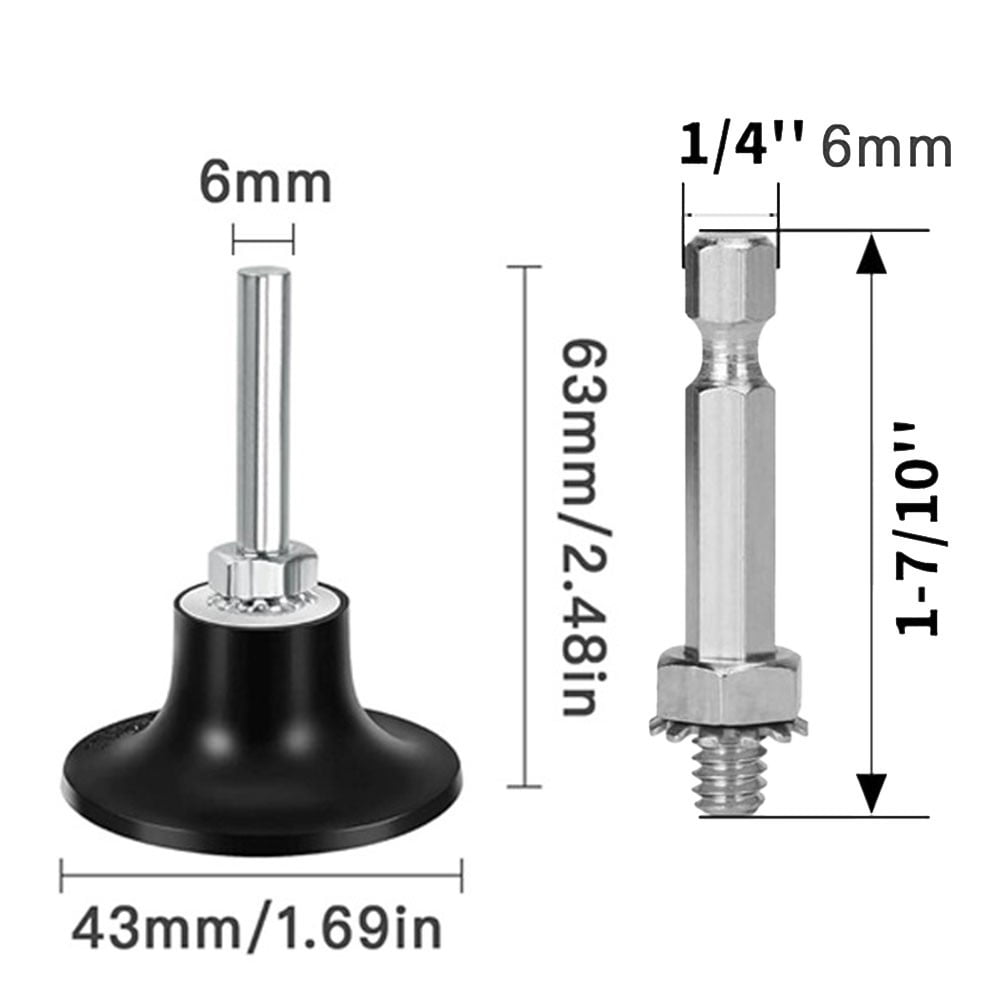 Quick Change Roll Lock Sanding Discs Holder Backing Pad Adapter Kit ...