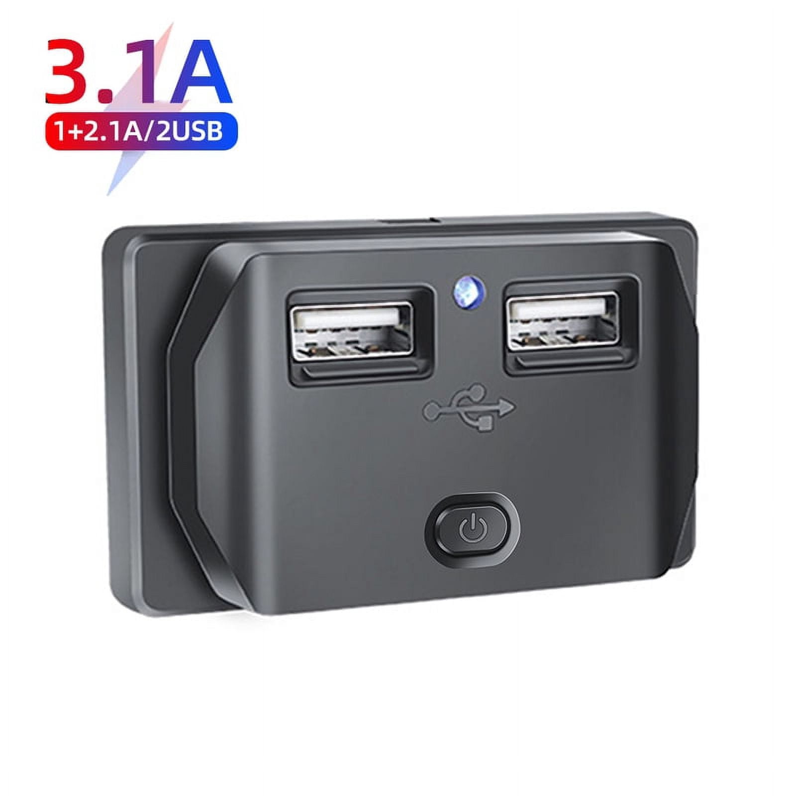 Quick Charge QC3.0 PD Type C Dual USB Ports Car Bus Charger Socket ...