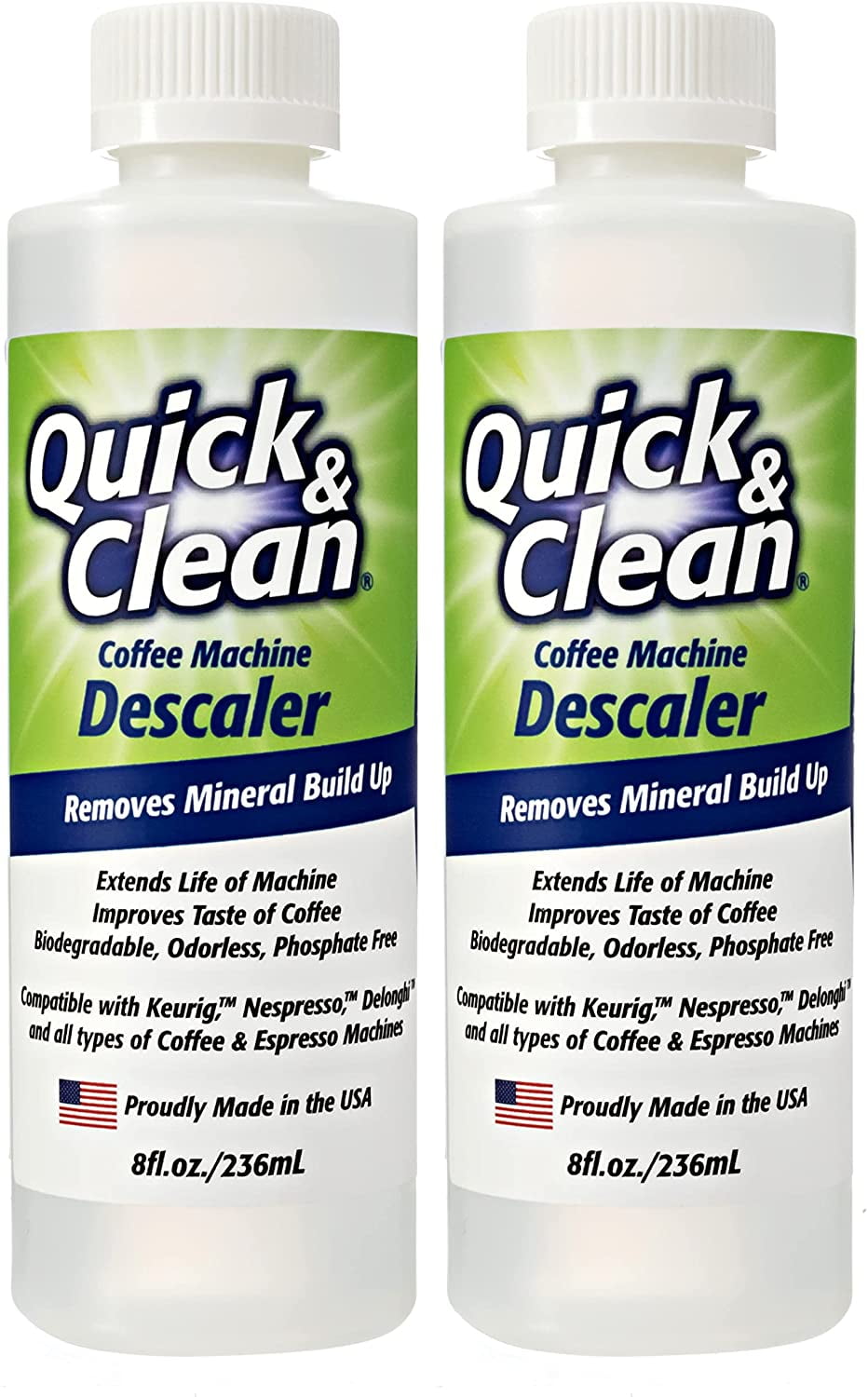 Quick-Clean Coffee Machine Descaler 8 fl oz (2 Pack) - Walmart.com