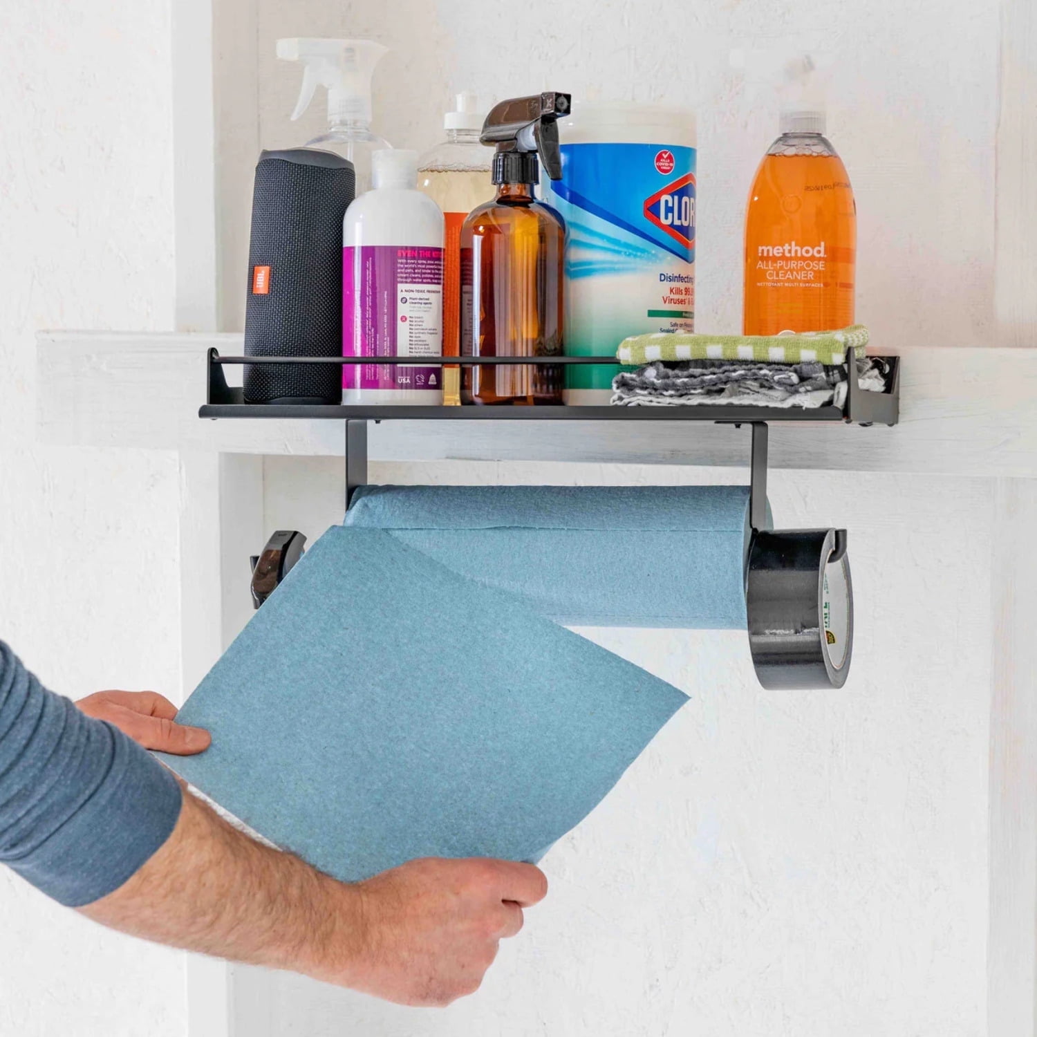 StoreYourBoard The Original Quick Clean Garage Paper Towel Holder, Wall ...