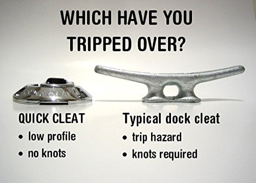 Quick Cleat No-Knot Boat and Dock (Black) - Walmart.com