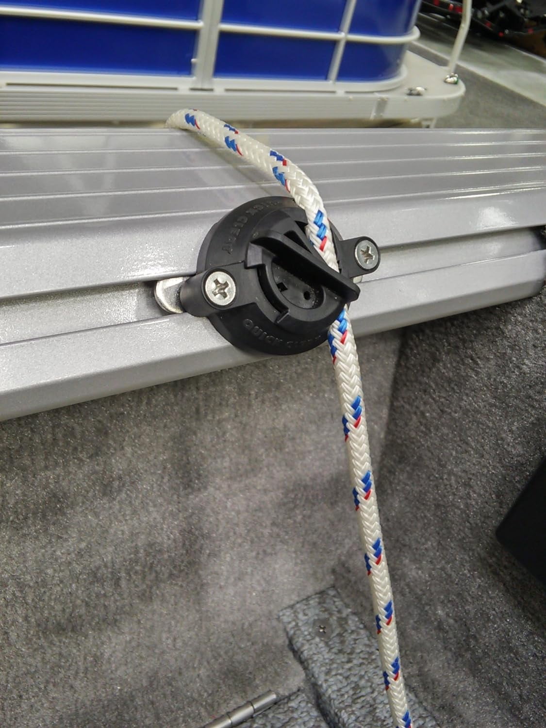 Quick Cleat No-Knot Cleat for Gunnel Tracks (4ea), for 1/4" Rope ...
