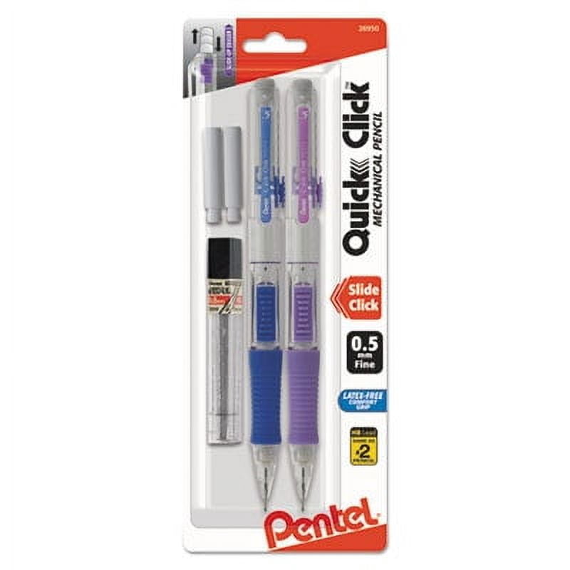 Quick Click Mechanical Pencil, 0.5 Mm, Hb (#2.5), Black Lead, Assorted ...