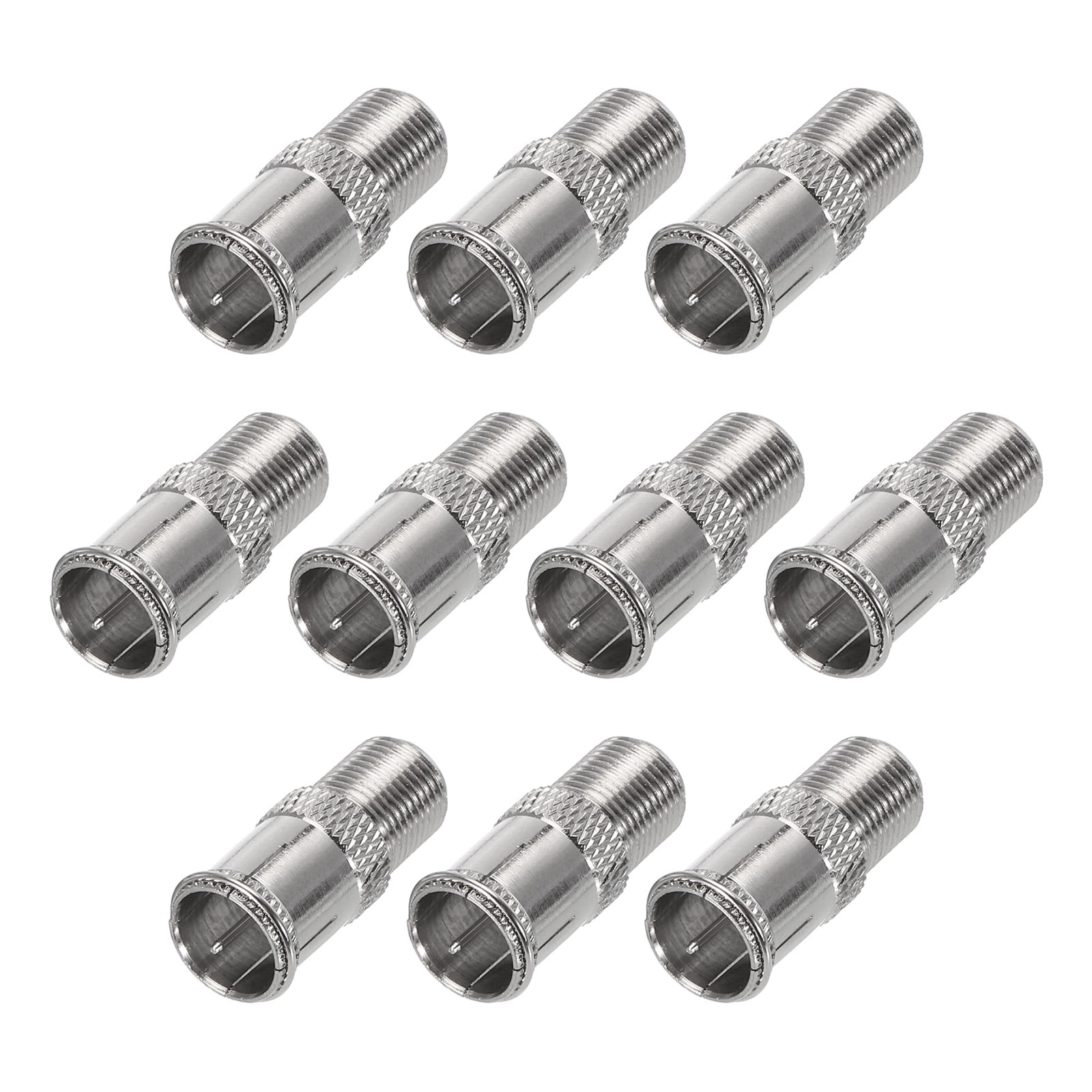 Quick Coaxial Connector Coax Coupler F Male to F Female Push on Adapter ...