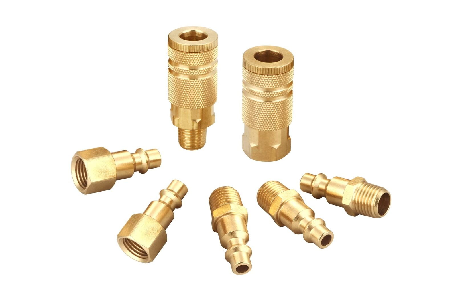 Quick Connect 1/4 Inch NPT Air Compressor Fittings Air Hose Coupler ...