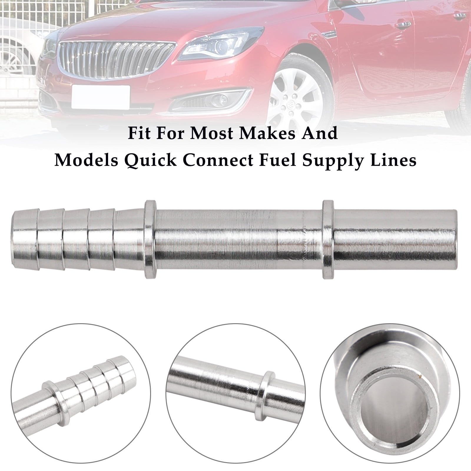 Quick Connect 3/8 Fuel Rail Hose To 3/8 Barb Adapter Fitting for AN817 ...