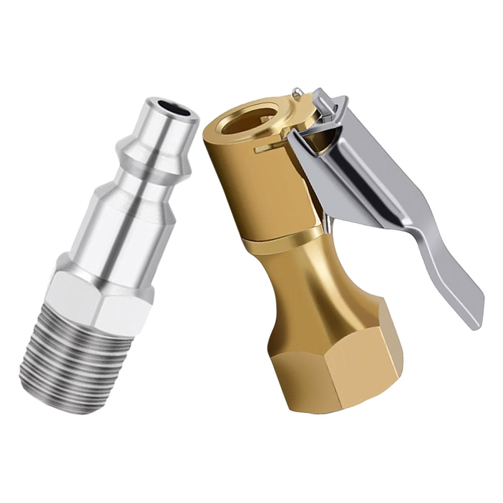 Quick Connect Air Nozzle 1/4 Inch Heavy-Duty Metal Air Chuck With Clip ...