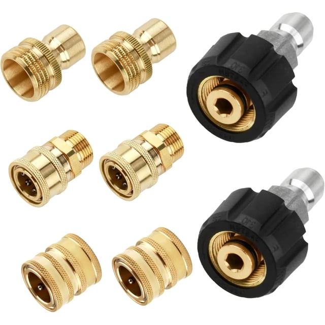 Quick Connect Fittings for Pressure Washer, Adapter Set Including M22 ...