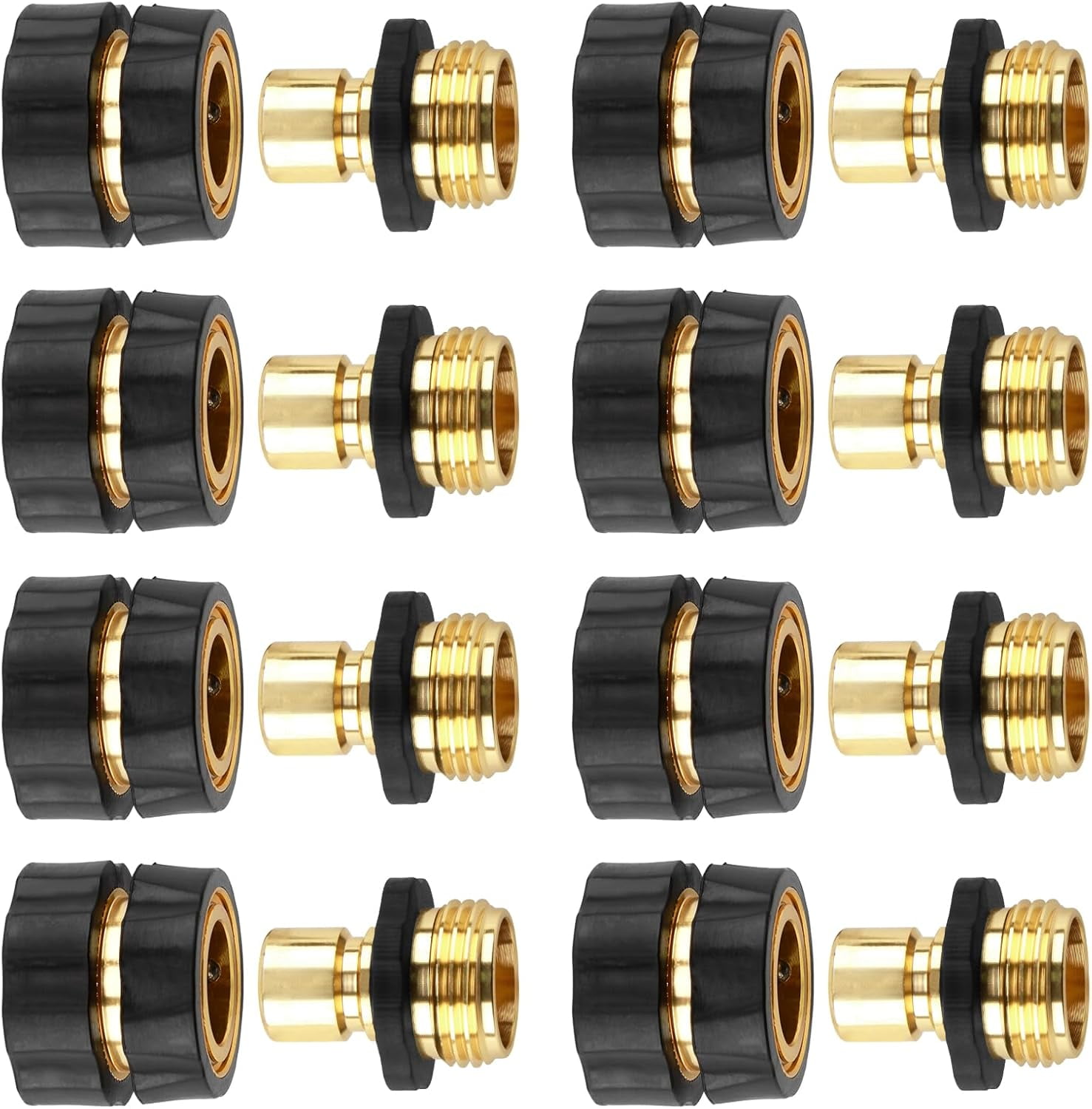 Quick Connect Hose Fittings Male and Female Set, 3/4 Inch Aluminum ...