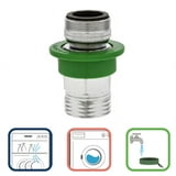 Quick Connect Hose to Faucet Coupler and Fitting Dual Thread by 3/4 in ...
