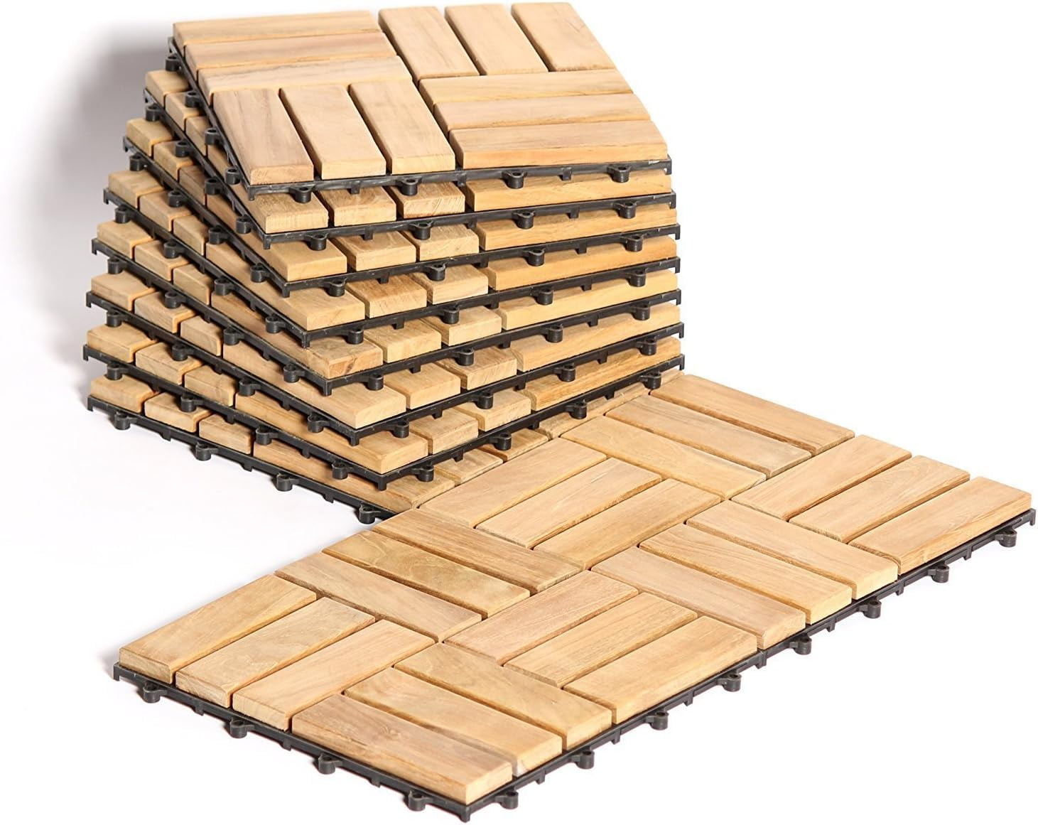 Quick Connect - Interlocking Flooring Tiles - Windmill Pattern ...