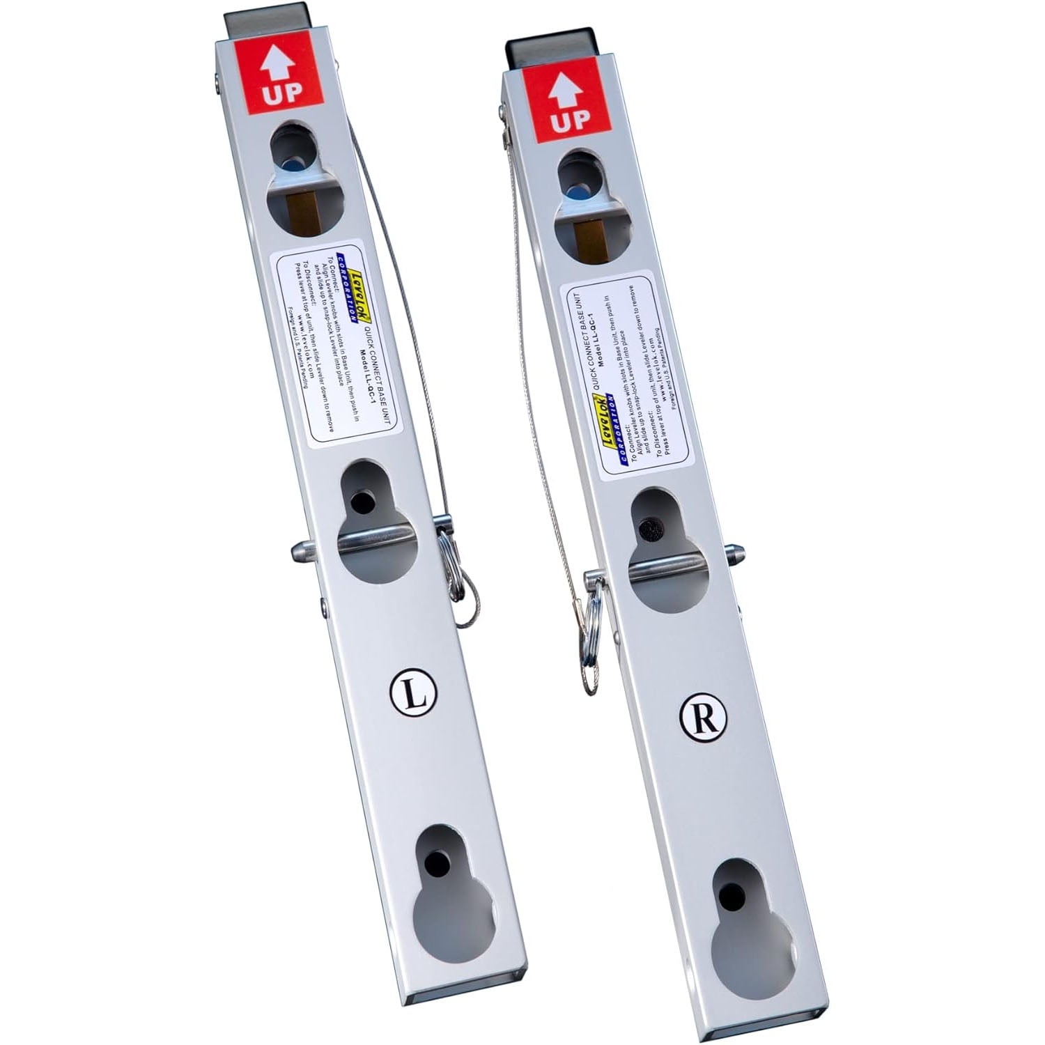 LeveLok LL-QC-1 Base Units for KeyLok Leveling System, Sold as a Pair ...