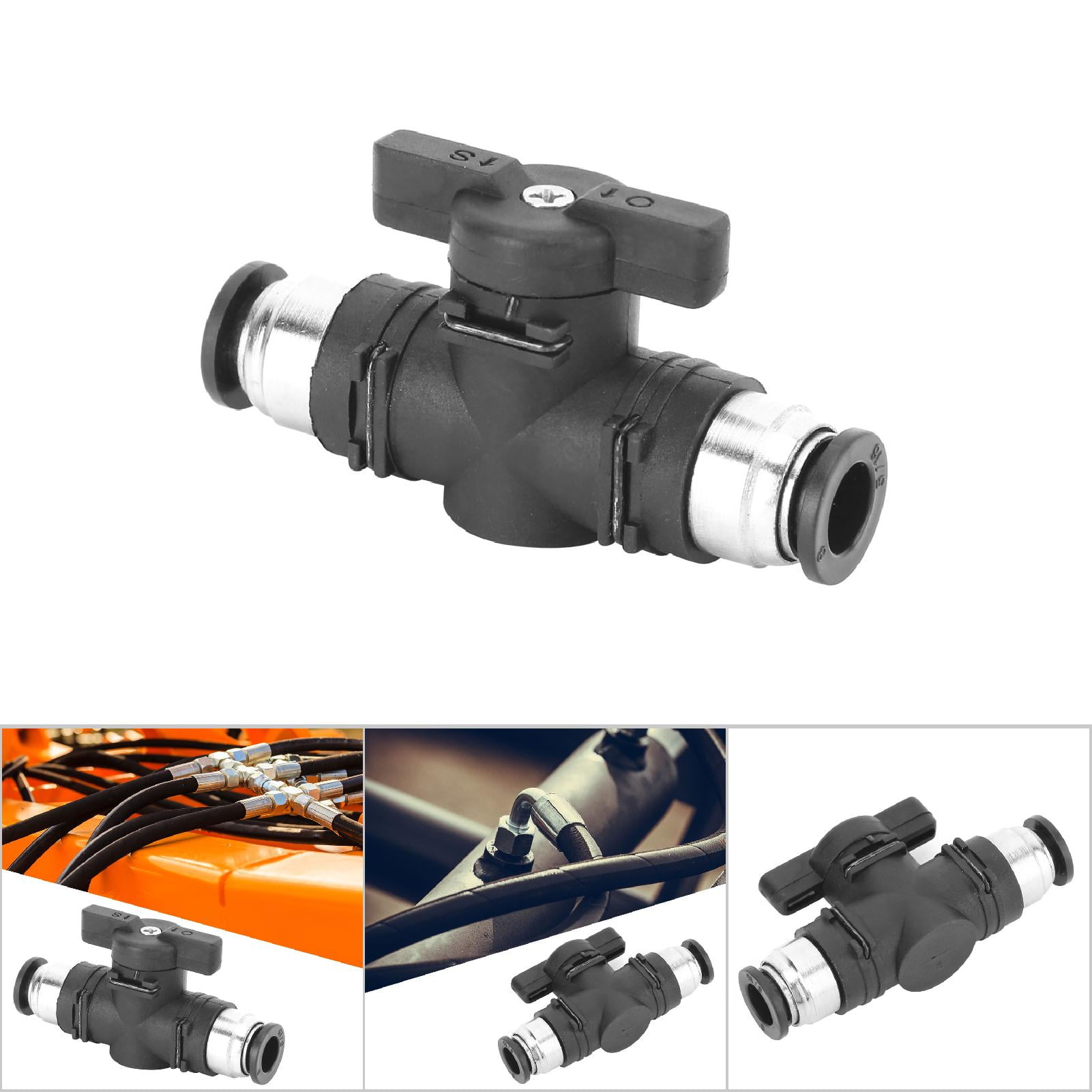 Quick Connect Pneumatic Valve, 6mm, 8mm, 10mm, 12mm Sizes, Fast, Leak ...
